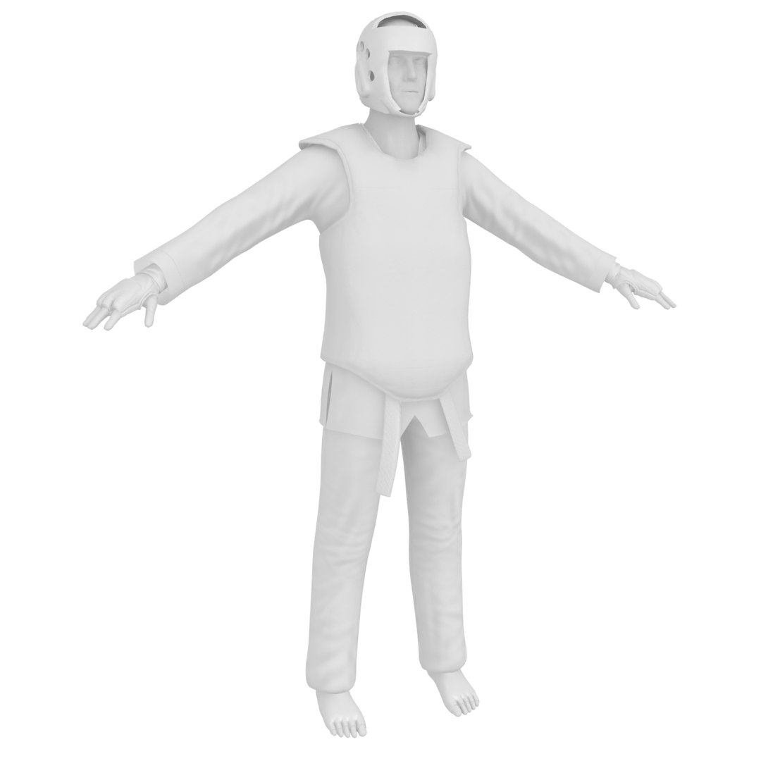 3D Olympic Taekwondo Model - TurboSquid 1292991