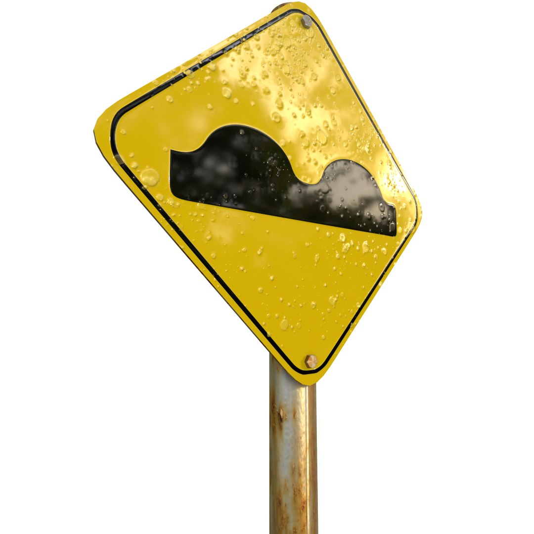 Poor Road Surface Ahead Traffic Sign 3D - TurboSquid 2385939
