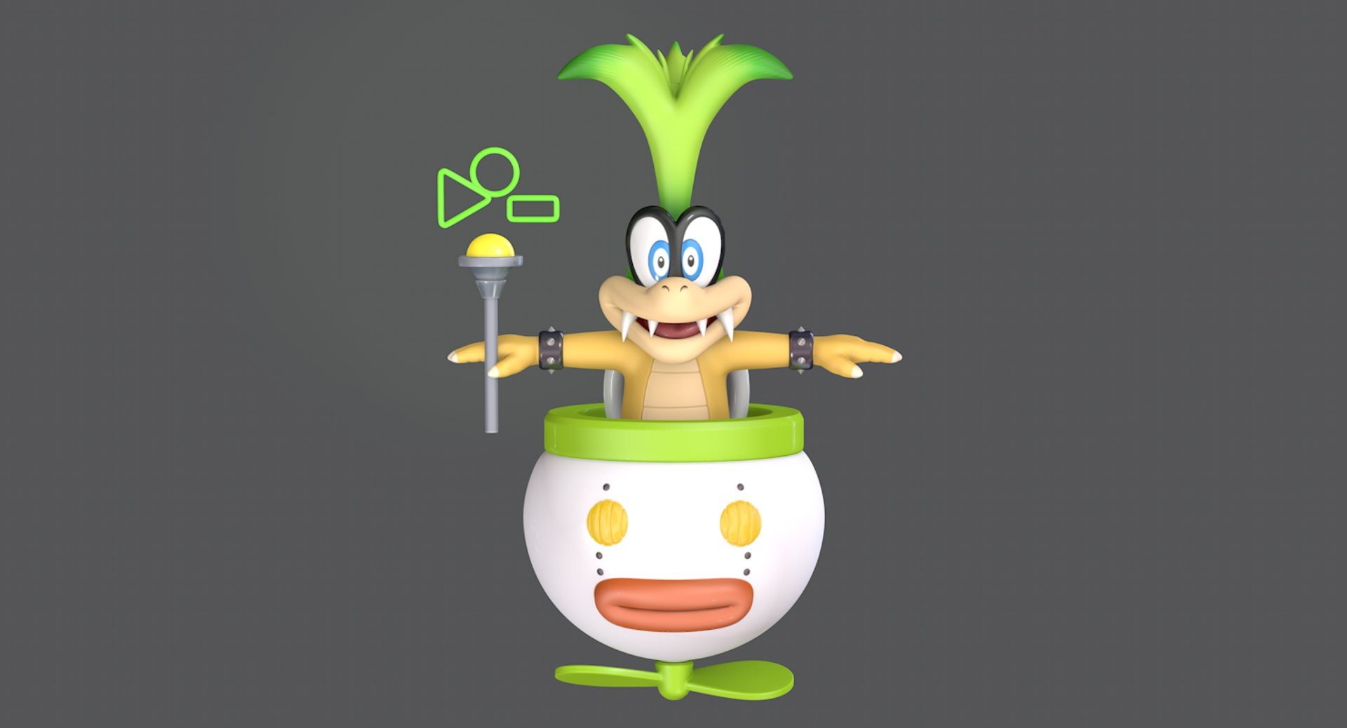 Prince iggy koopa koopalings 3D - TurboSquid 1425406