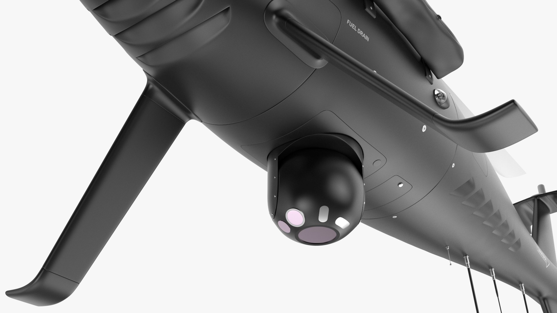 3D model Schiebel Camcopter S100 UAV Rotorcraft Black Rigged for Cinema ...