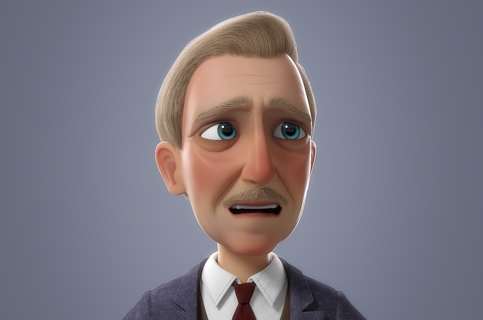3D cartoon old man rigged - TurboSquid 1270499