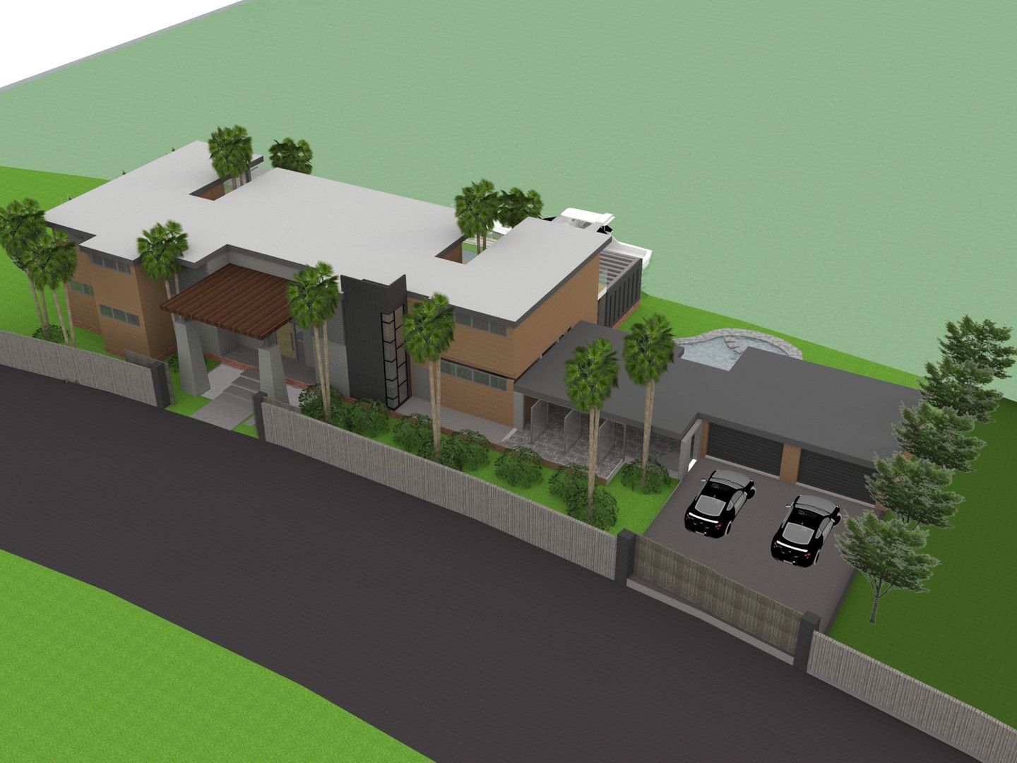 3D Resort Village Modern Model - TurboSquid 1595913