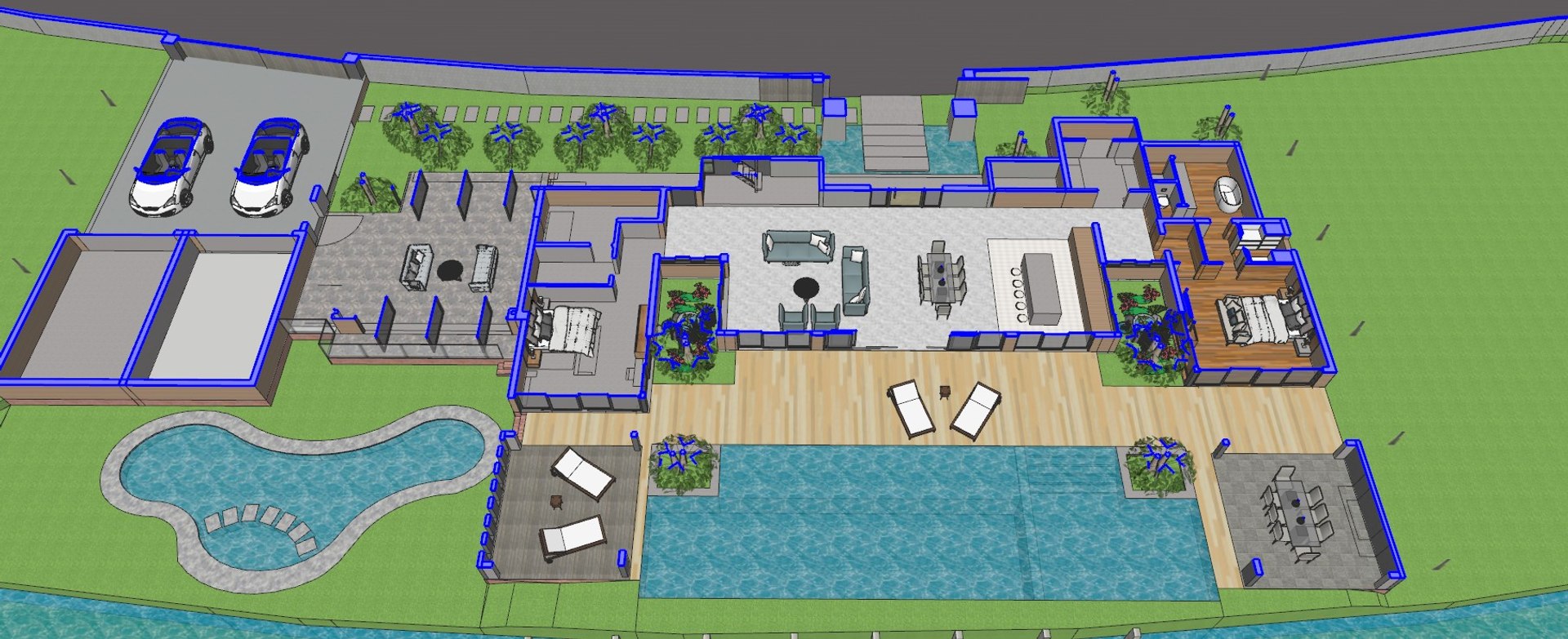 3D Resort Village Modern Model - TurboSquid 1595913