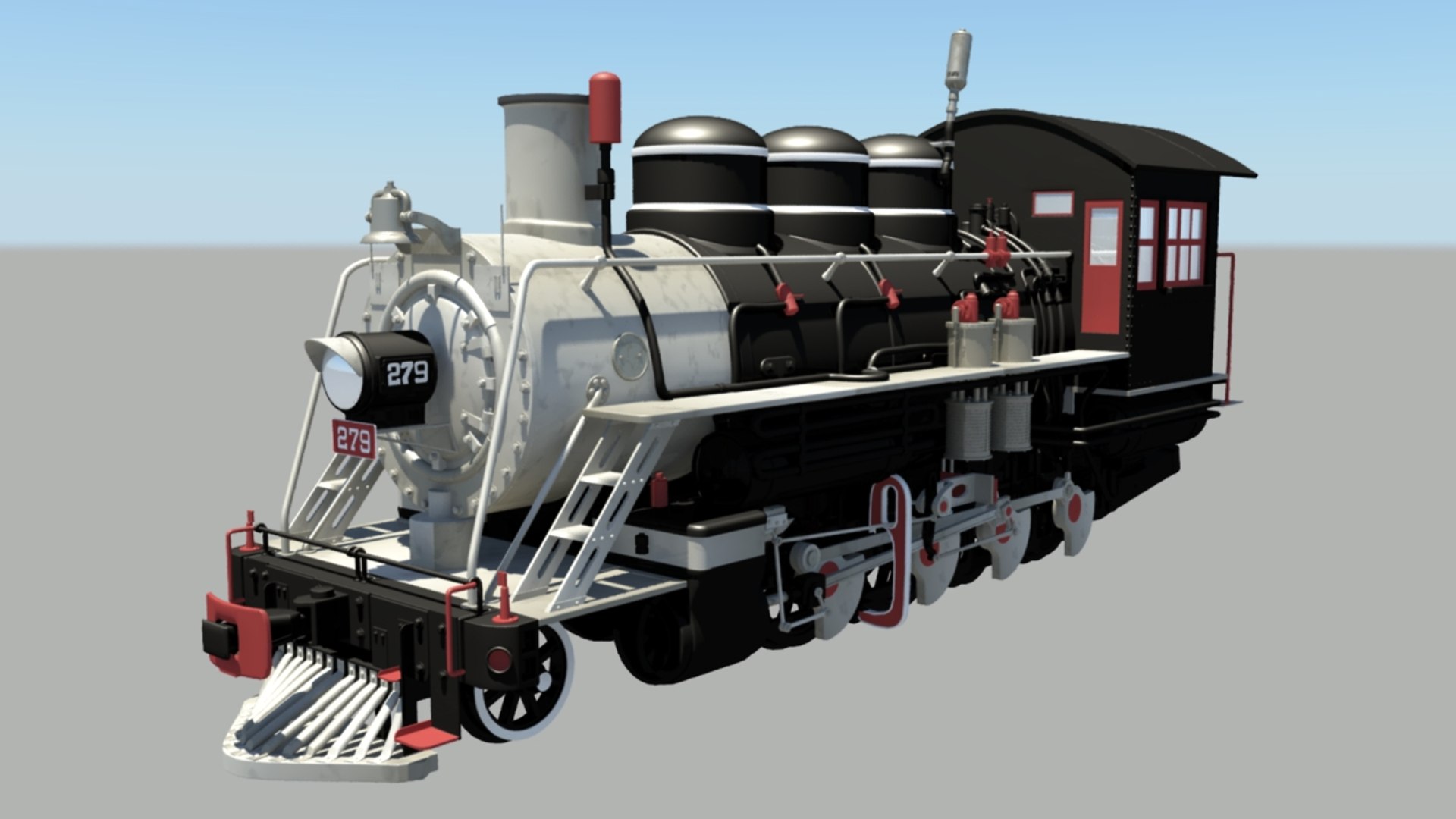 Locomotive 279 3D model - TurboSquid 1163545