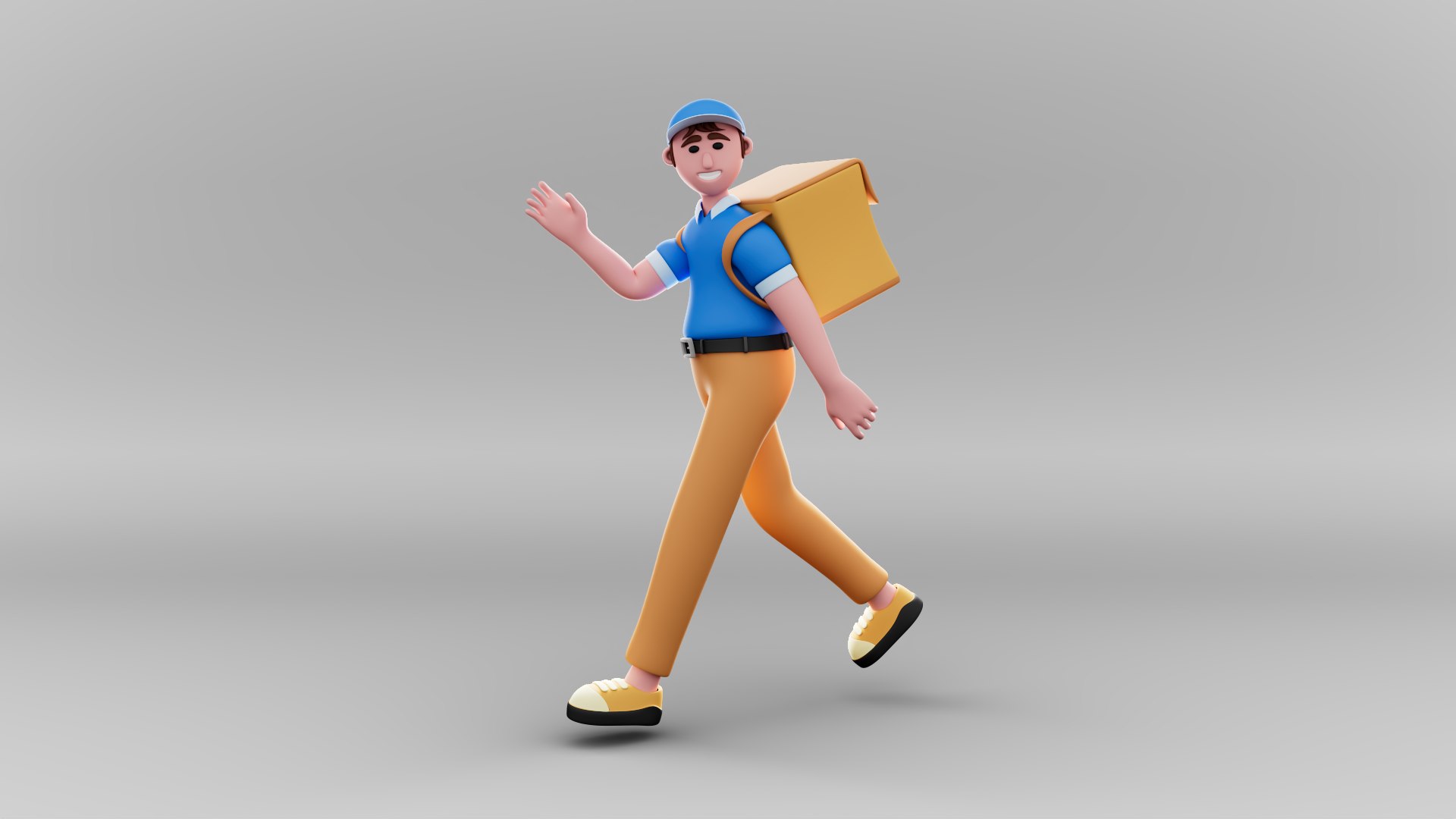 3D Couriers - RiggedCharacters 12 Animations model - TurboSquid 2072766