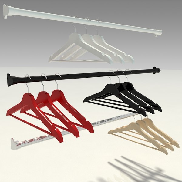 3D hangers wood model - TurboSquid 1225287