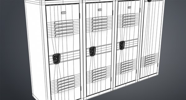school lockers 3d ma