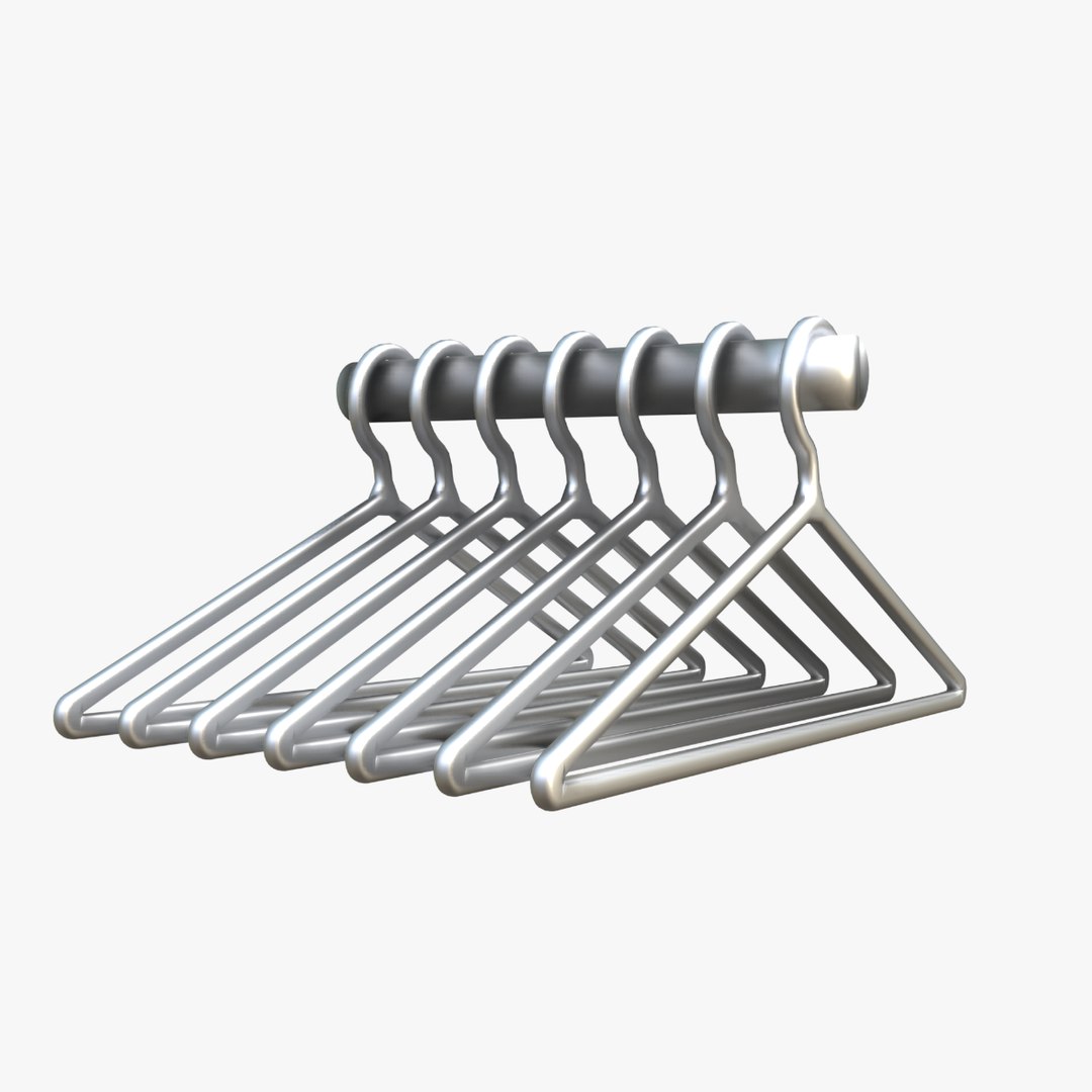 Free Metal Clothes Hanger 3D Model - TurboSquid 1876313