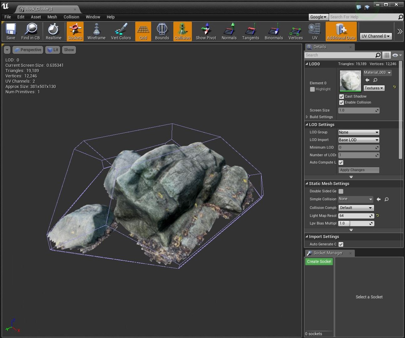 Rock Cluster C4d Free