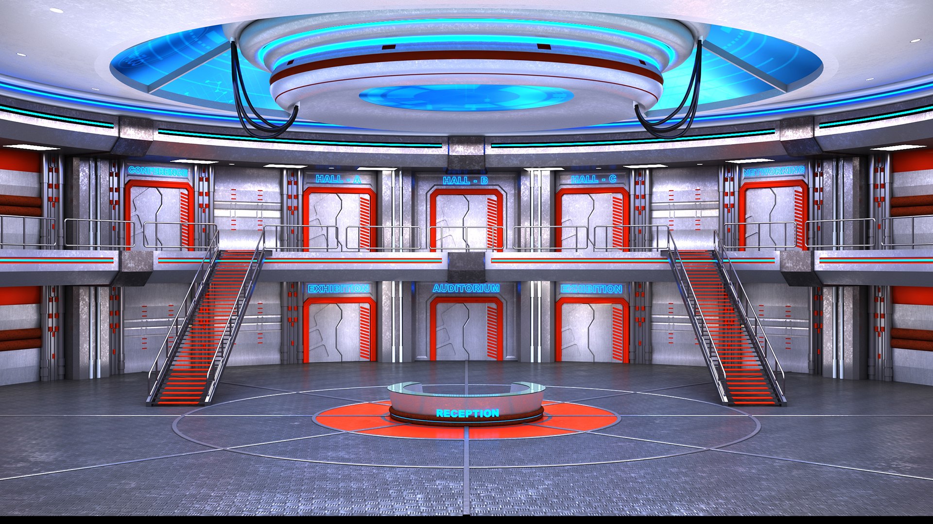 Virtual Lobby Model - TurboSquid 1819423