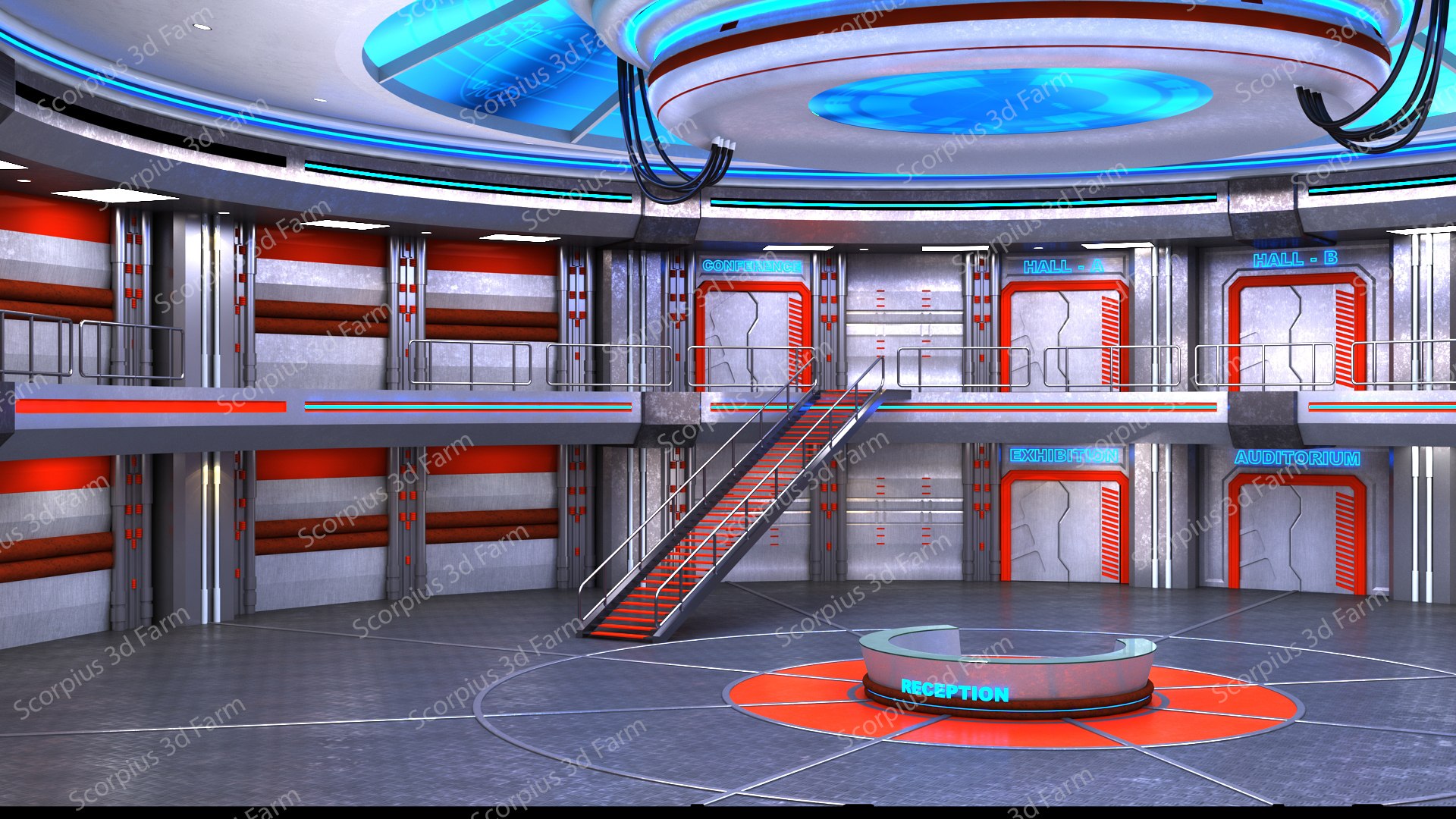 Virtual Lobby Model - TurboSquid 1819423