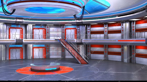 Virtual Lobby model - TurboSquid 1819423