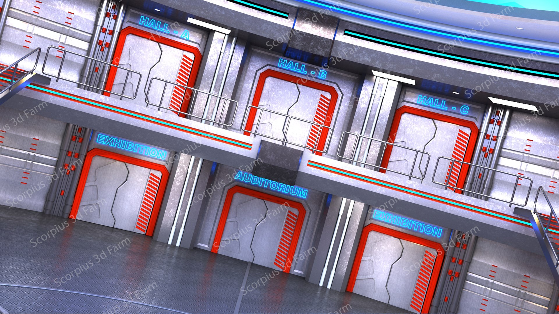 Virtual Lobby Model - TurboSquid 1819423