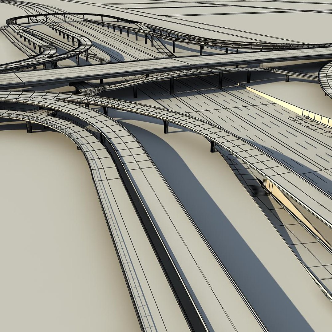 3ds max highway road way
