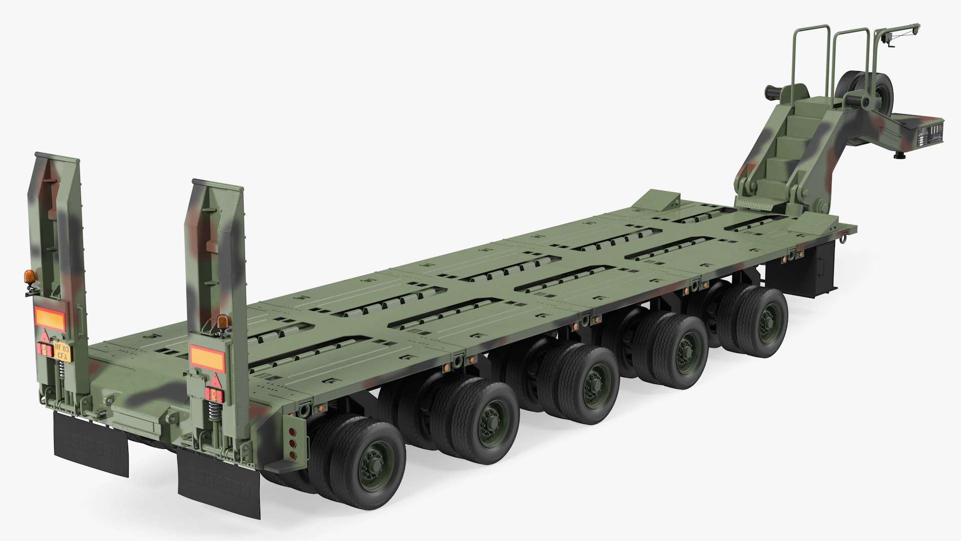 Oshkosh m1070 tank transporter 3D model - TurboSquid 1442895