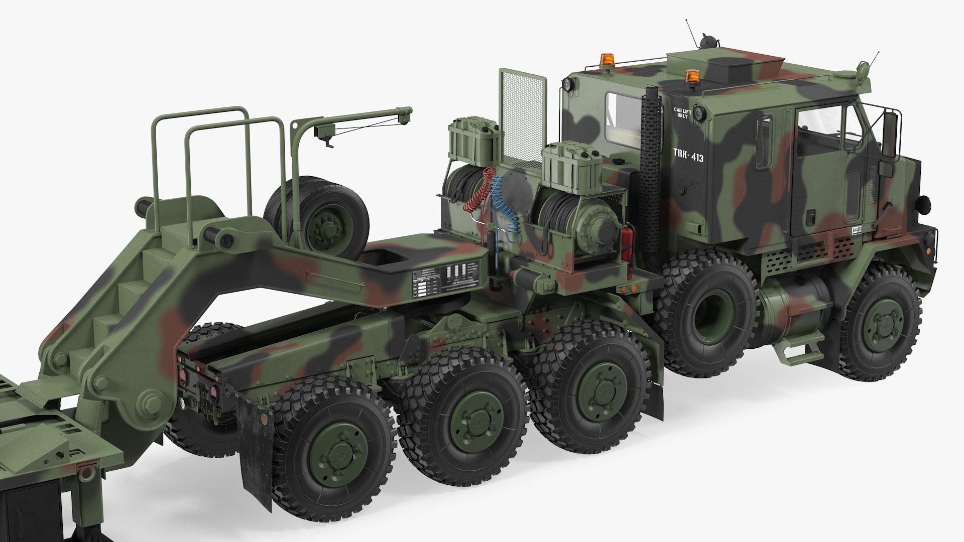Oshkosh m1070 tank transporter 3D model - TurboSquid 1442895