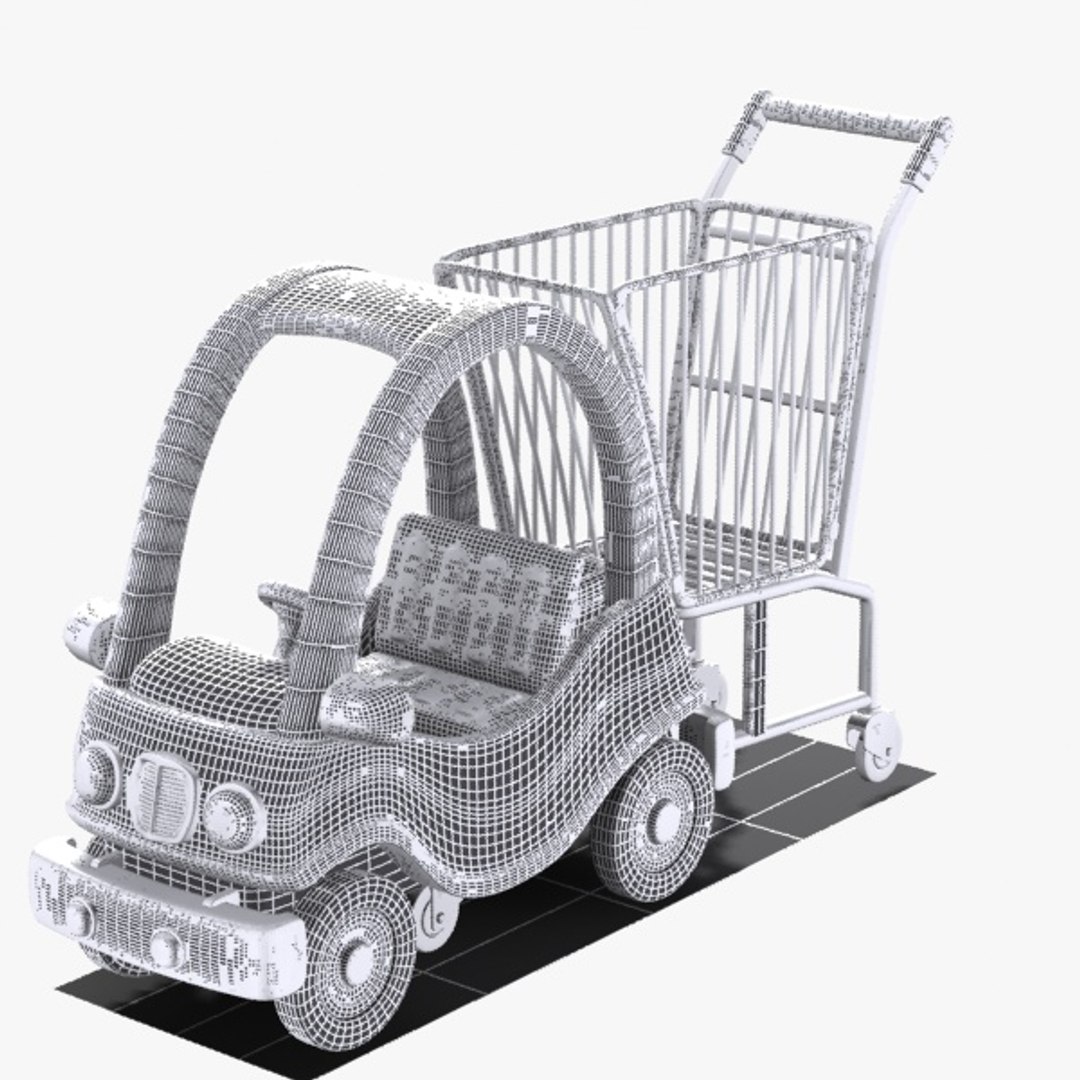 3ds Max Shopping Cart Child