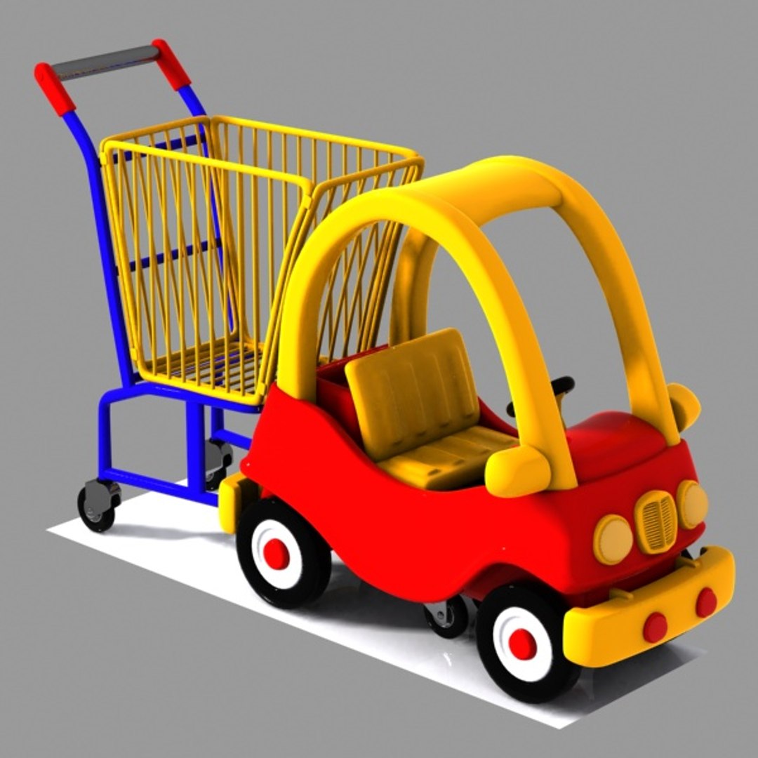 3ds Max Shopping Cart Child