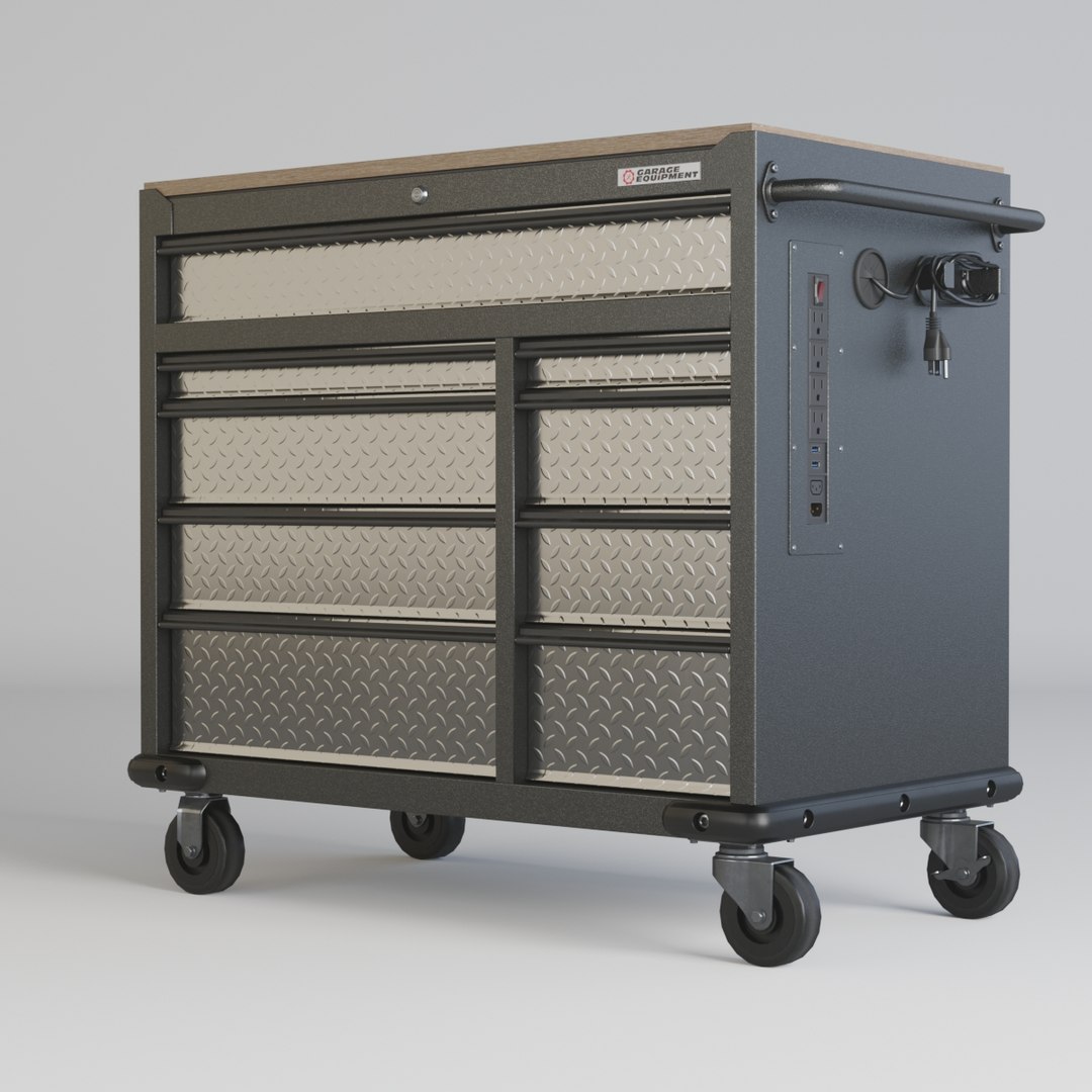 Mobile Tool Workbench With Solid Wood Top 1 PBR 3D Model - TurboSquid ...