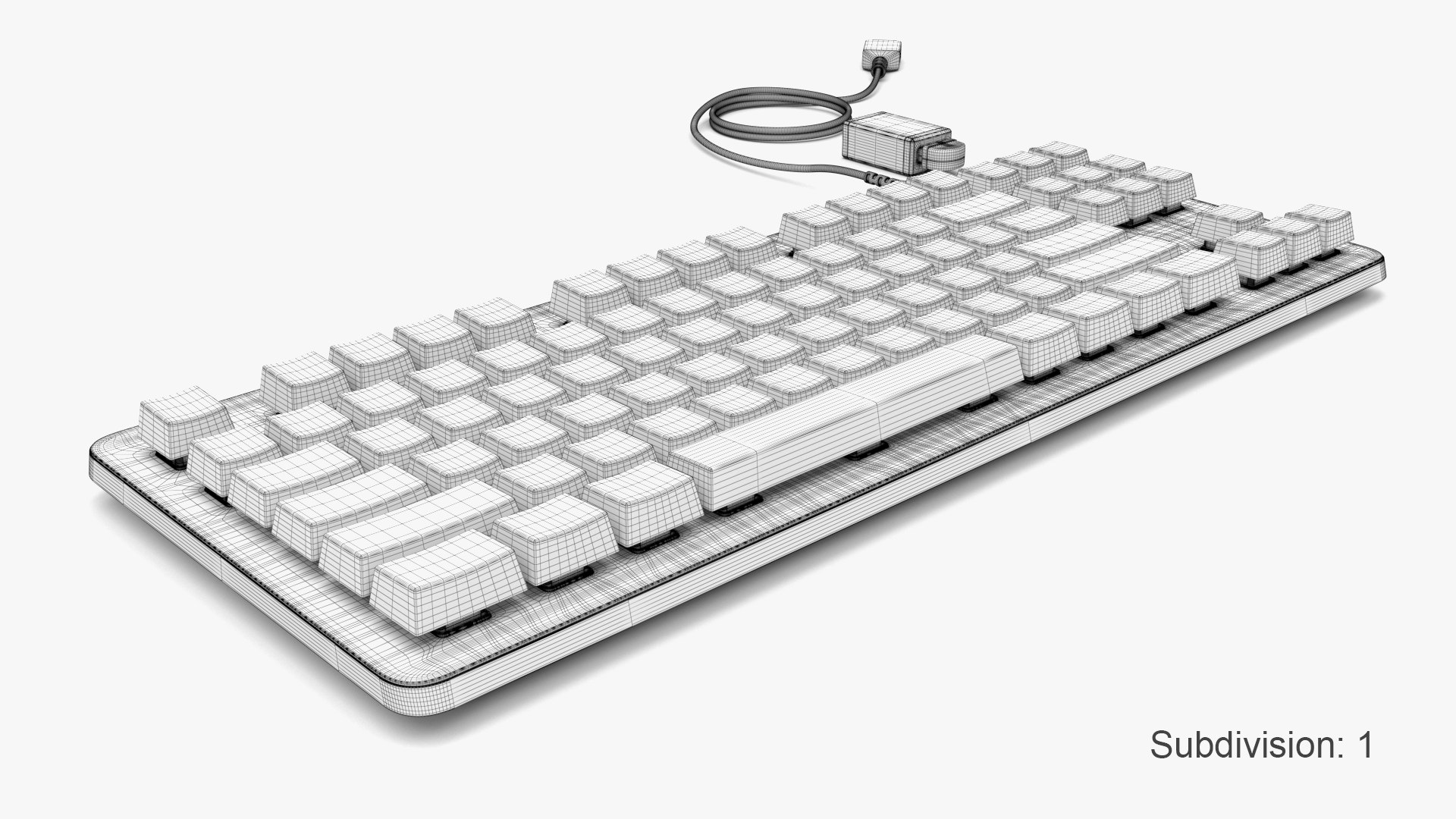 Tenkeyless Keyboard 3D model - TurboSquid 2136848