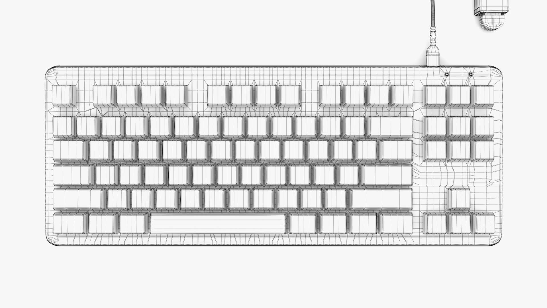 Tenkeyless Keyboard 3D model - TurboSquid 2136848