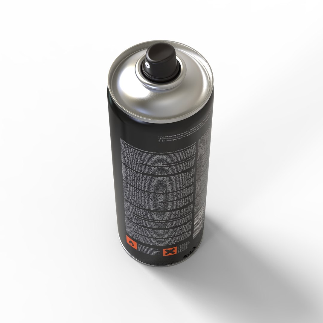Spray Bomb Paint Cans 3d C4d