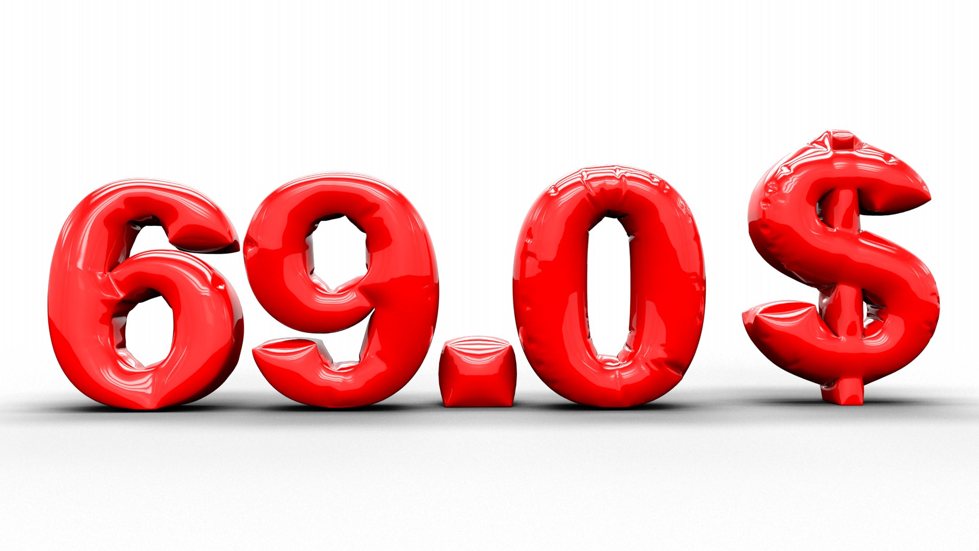 3D Inflate Numbers Animation - TurboSquid 1427812