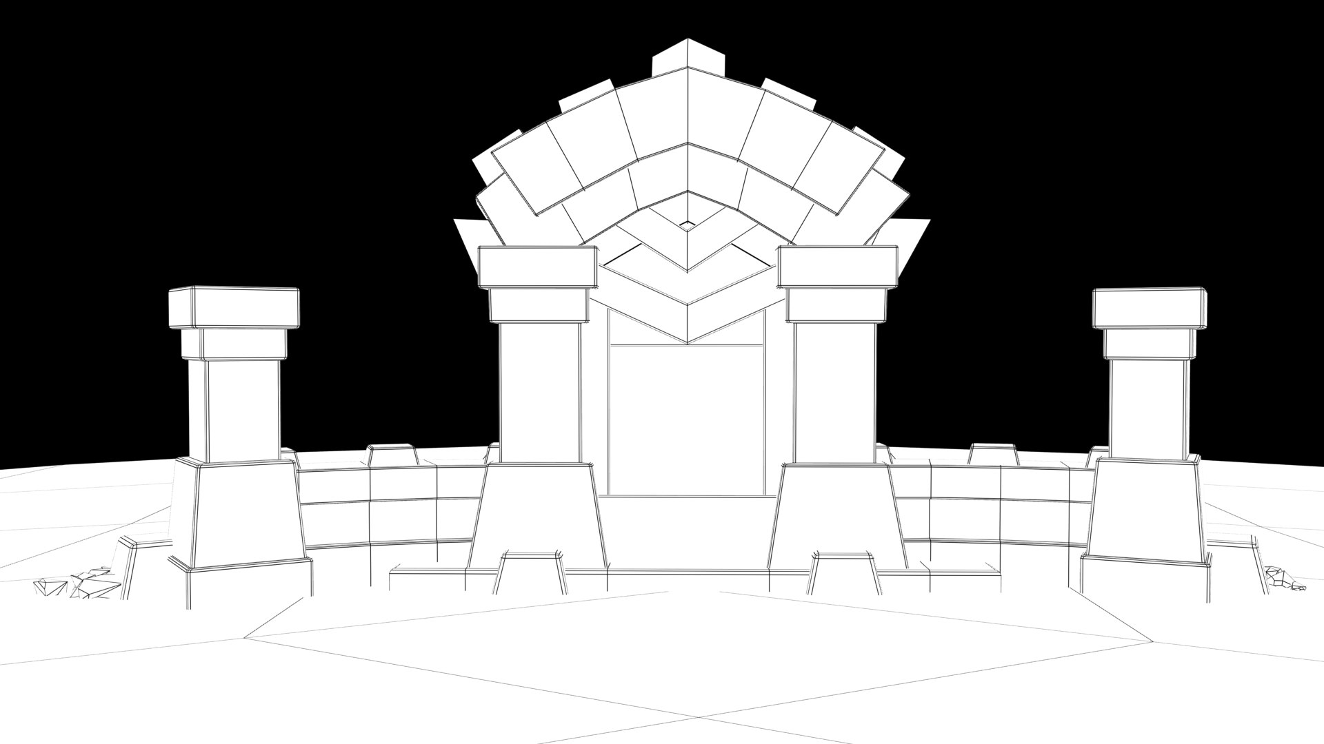 3D Model Gaming Gate Environment - TurboSquid 1867969