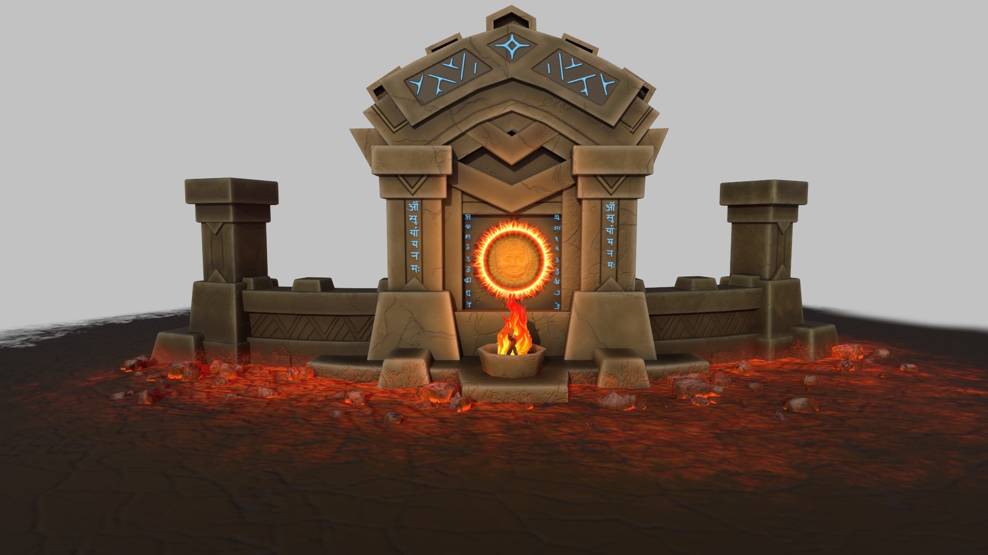 3D Model Gaming Gate Environment - TurboSquid 1867969