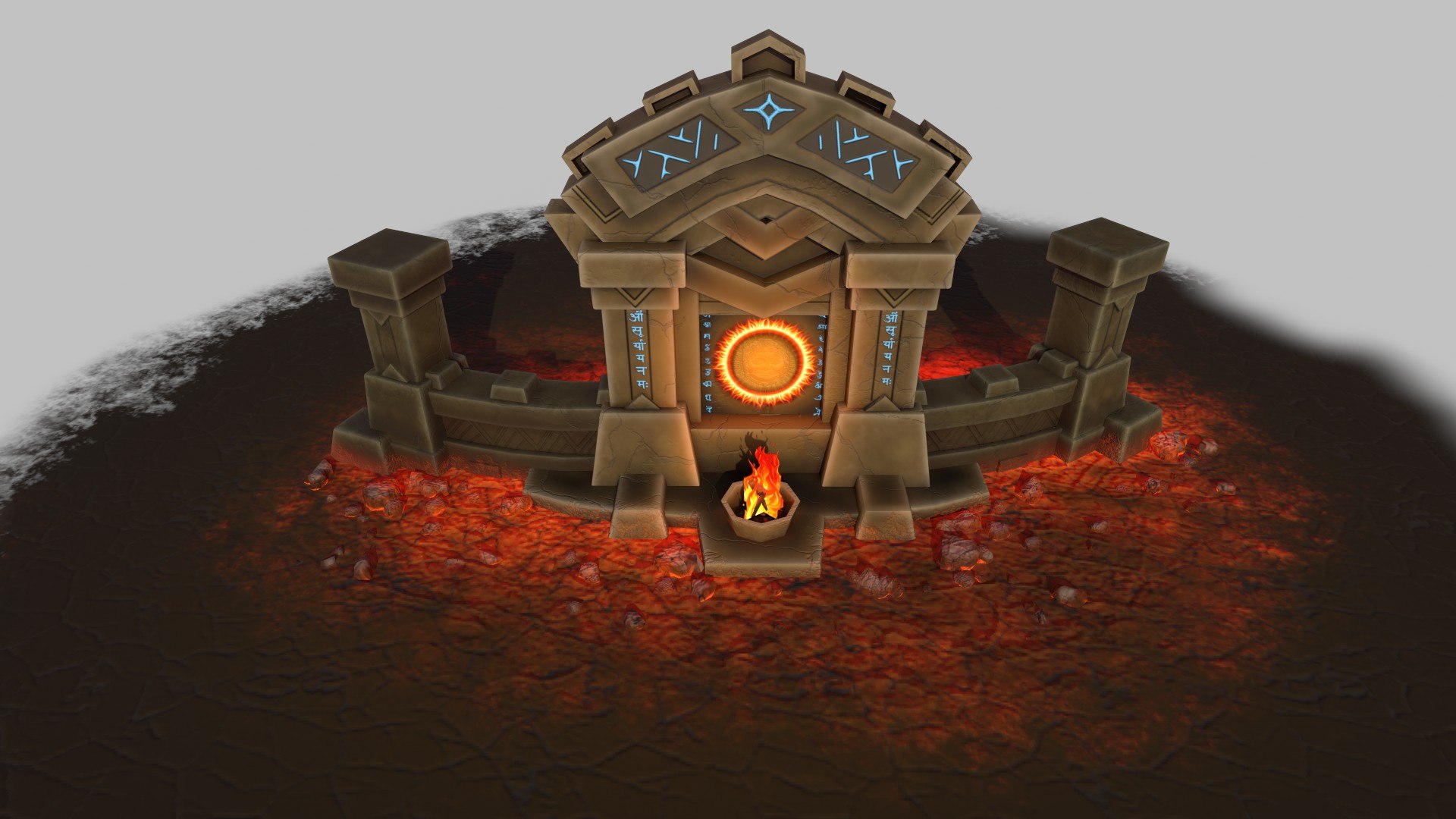 3D Model Gaming Gate Environment - TurboSquid 1867969