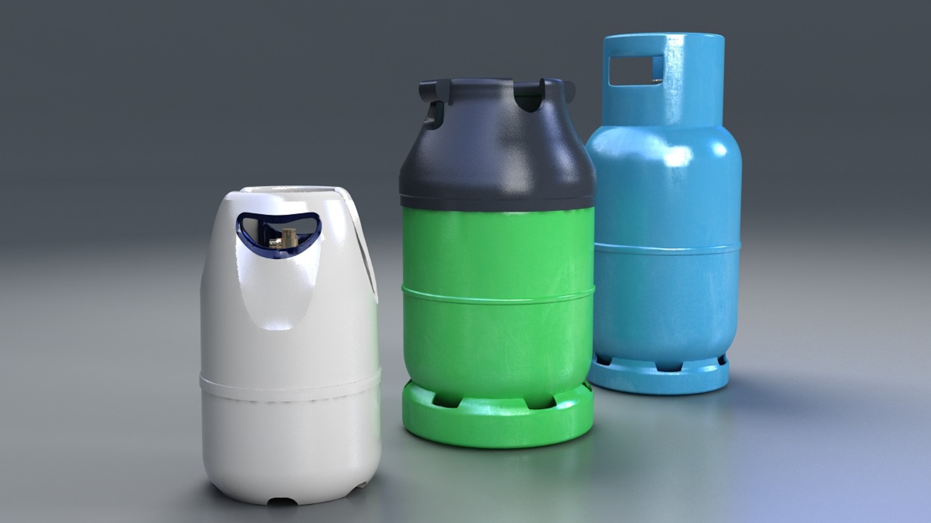 Gas Tanks 3d Model