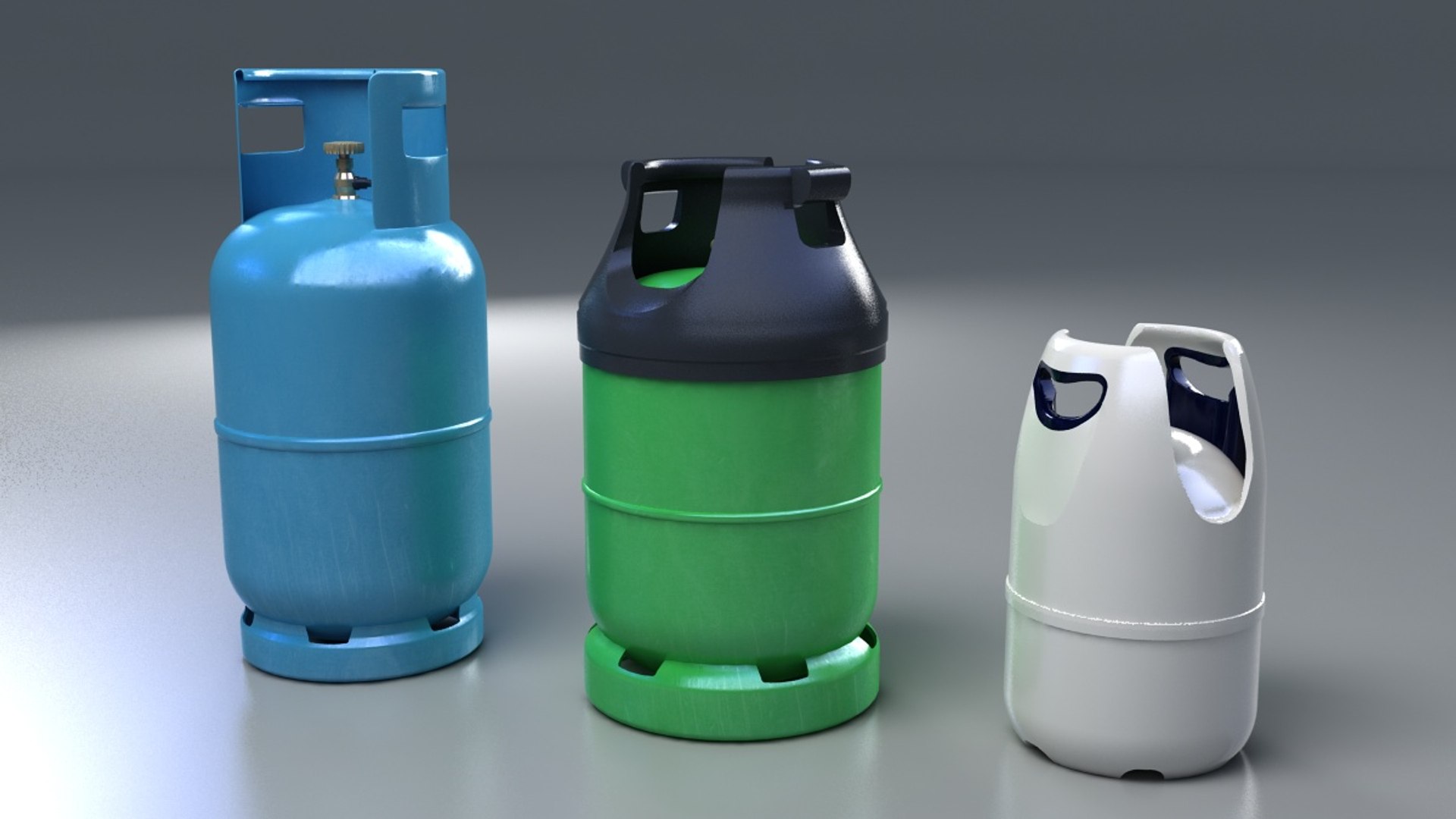 Gas Tanks 3d Model