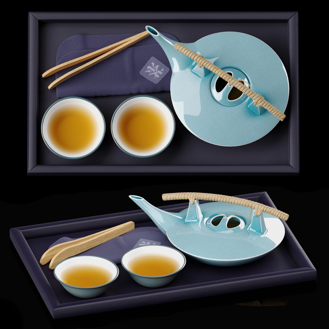 3D Model Tea Ceremony Set - TurboSquid 2007700