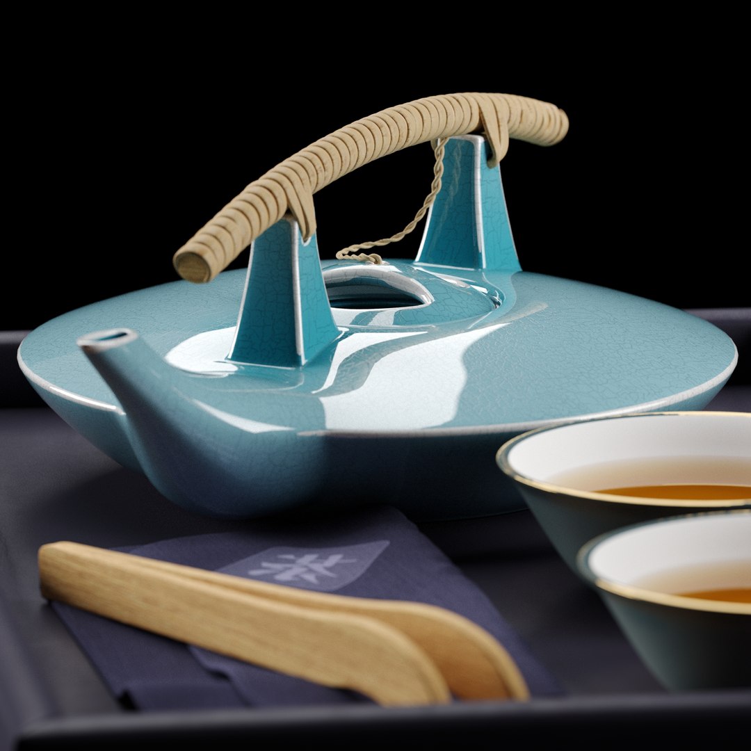 3D Model Tea Ceremony Set - TurboSquid 2007700
