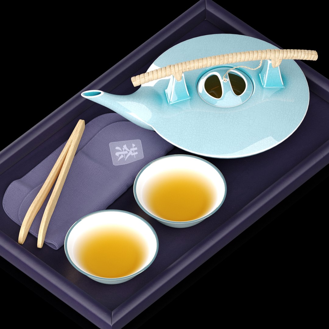 3D Model Tea Ceremony Set - TurboSquid 2007700