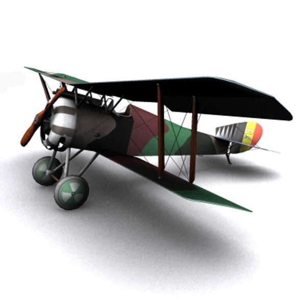 Modello 3D Combattente biplano Hanriot HD1 WW1 - TurboSquid 471040