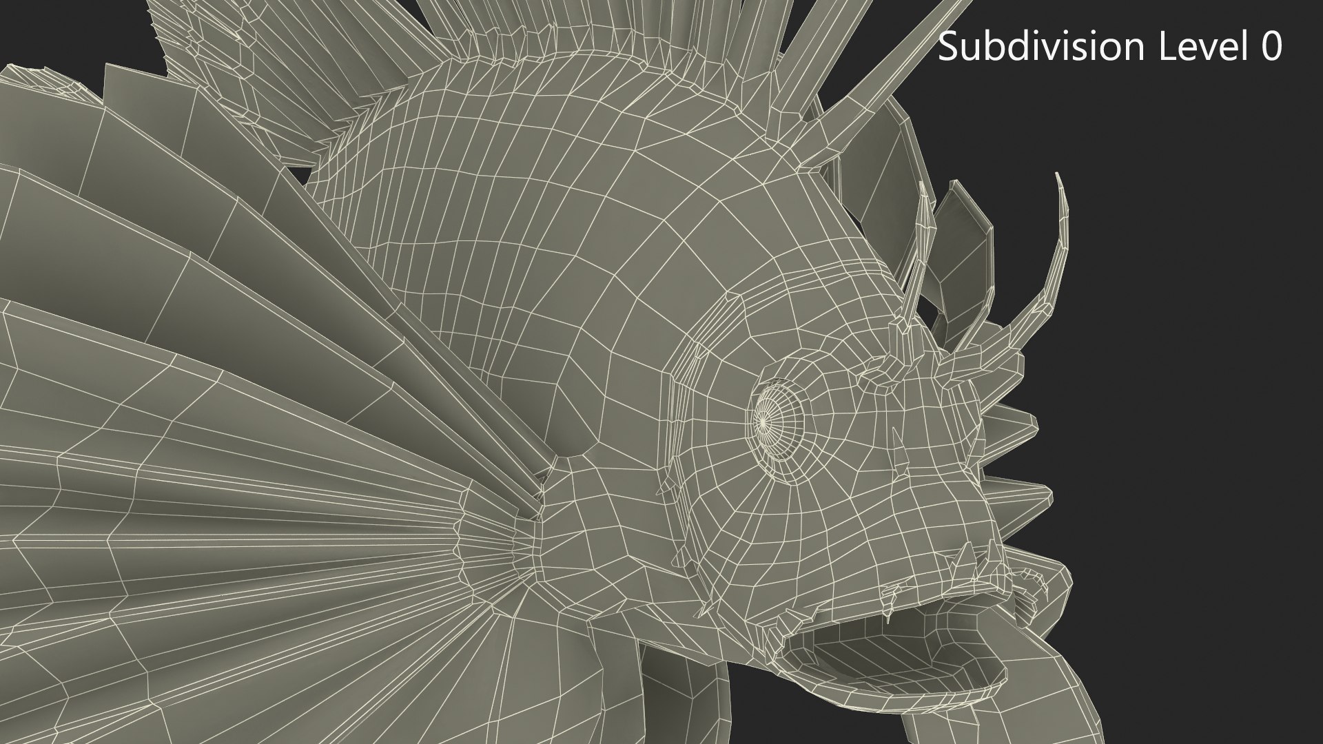 3D Model Lionfish Marine Creature Rigged For Cinema 4D - TurboSquid 2353271