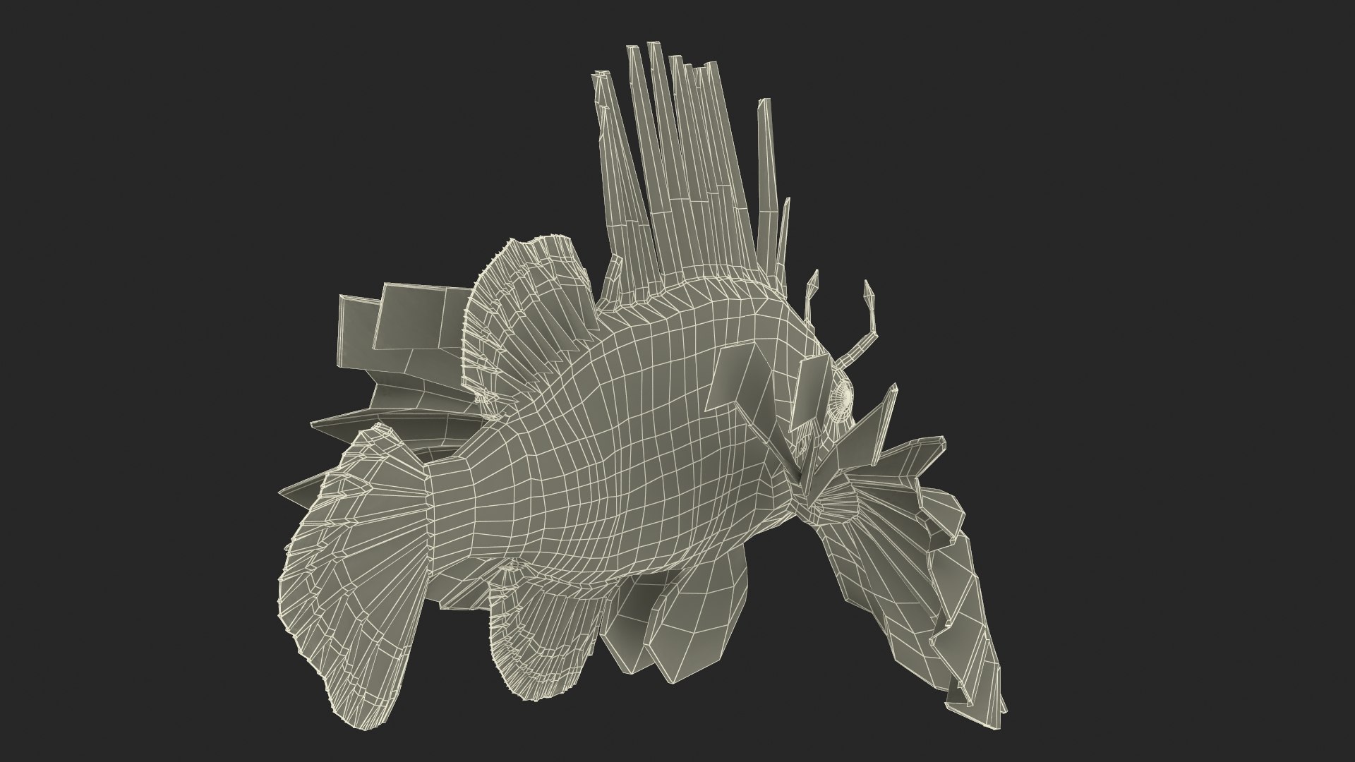 3D Model Lionfish Marine Creature Rigged For Cinema 4D - TurboSquid 2353271