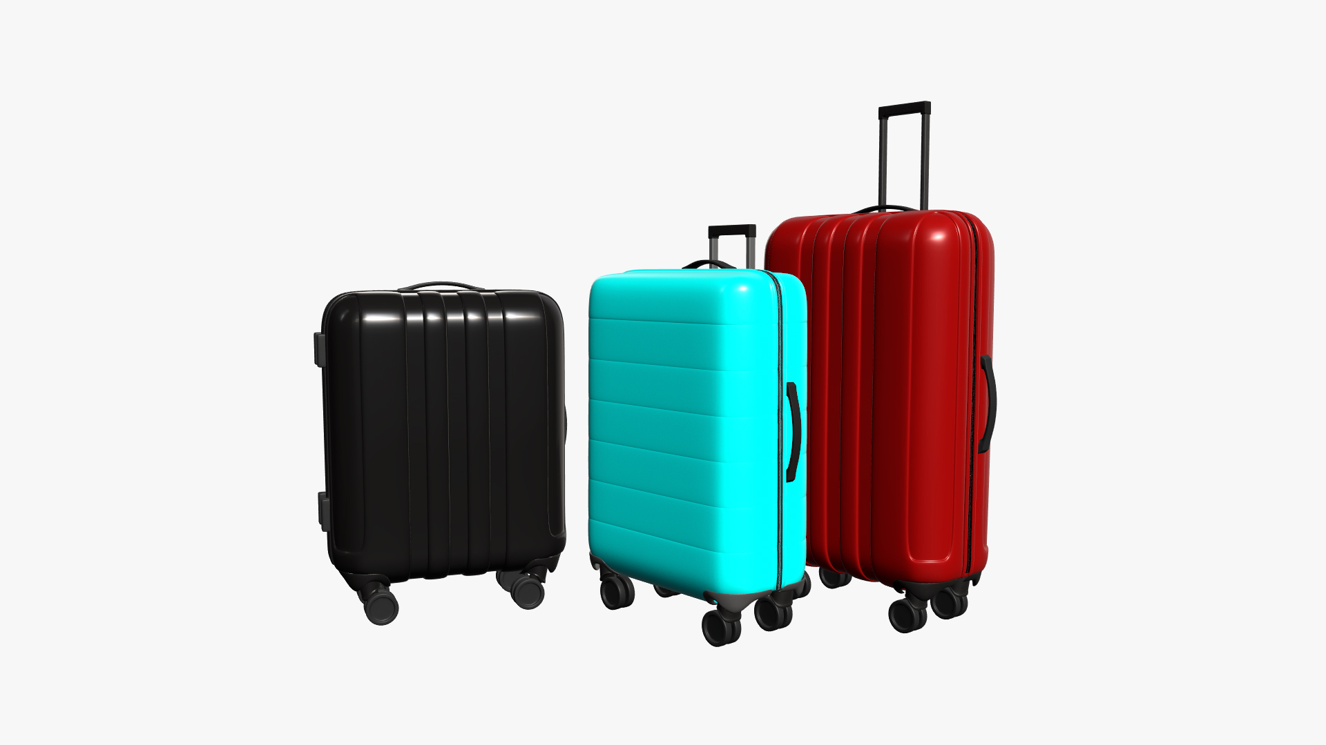 Luggage Set 3D Model - TurboSquid 2336283