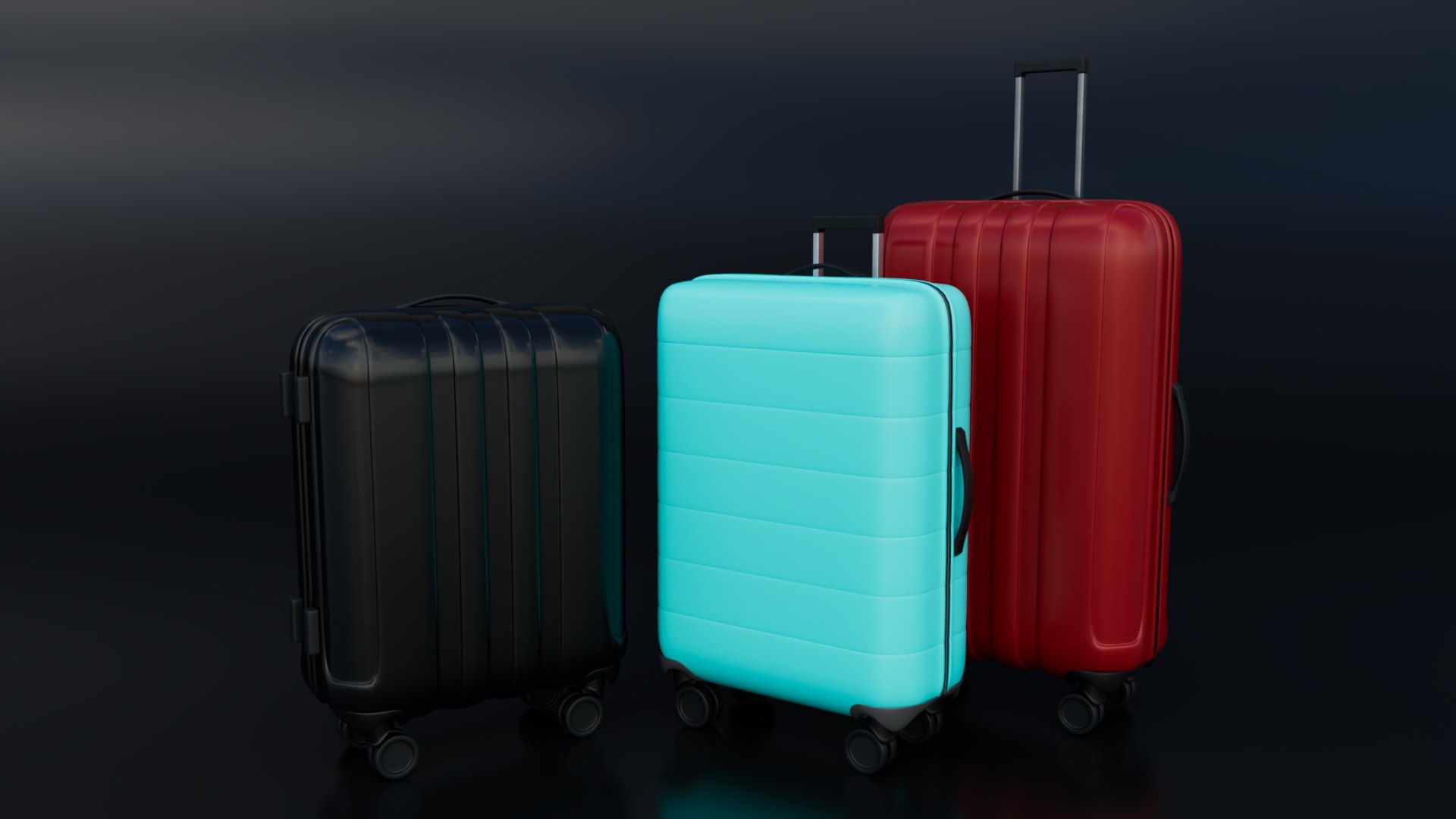 Luggage Set 3D Model - TurboSquid 2336283