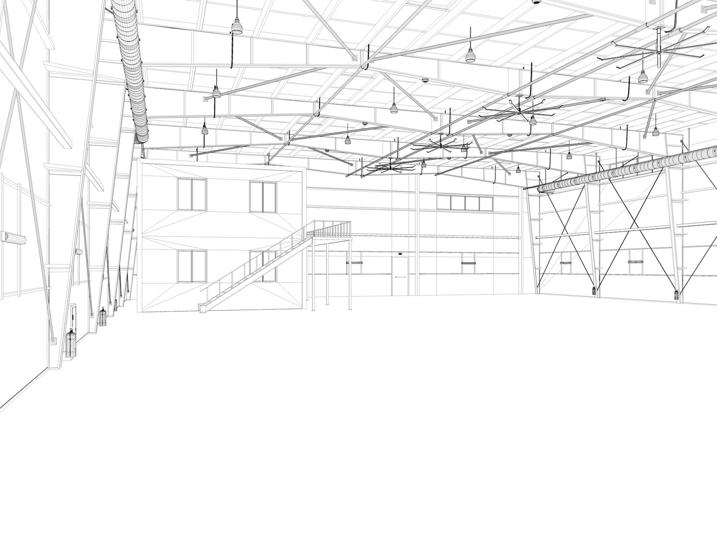 Hangar 2 model - TurboSquid 2065517