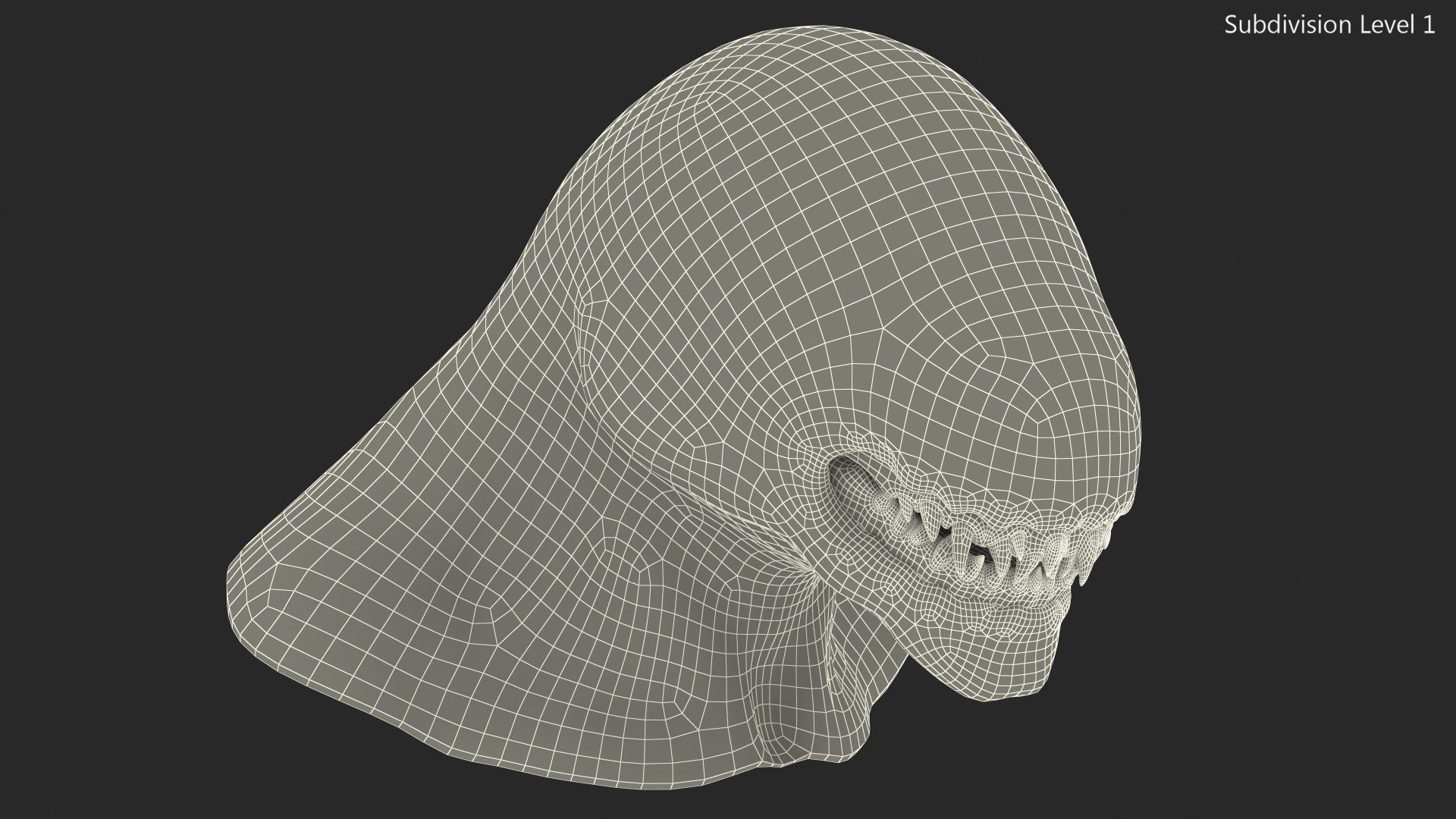 3D monster beast head creature - TurboSquid 1700683