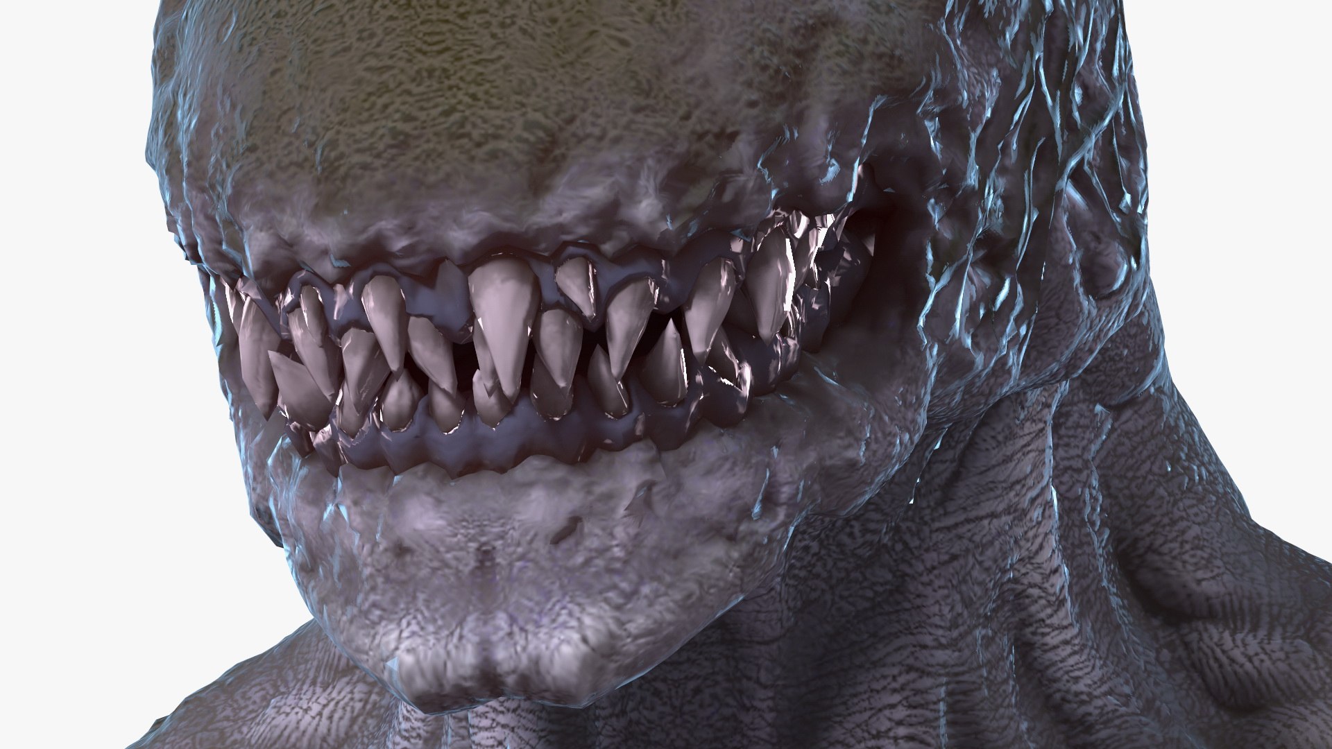 3D Monster Beast Head Creature - TurboSquid 1700683
