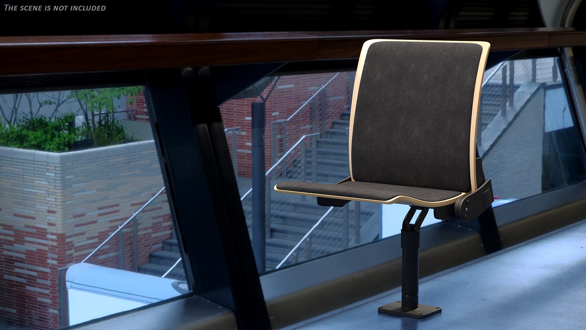 3D Auditorium Soft Seating Light Wood - TurboSquid 1957852