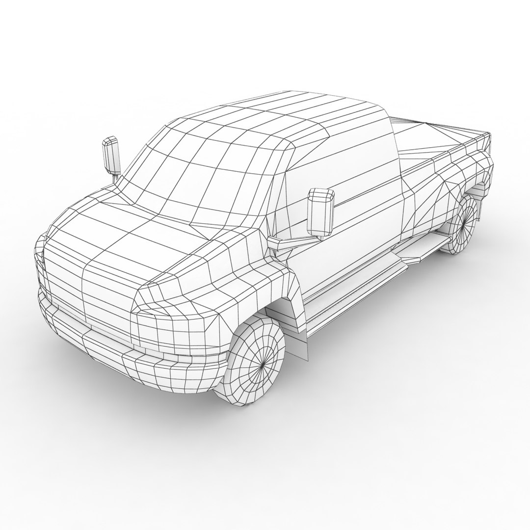 Generic pickup truck 3D model - TurboSquid 1468869