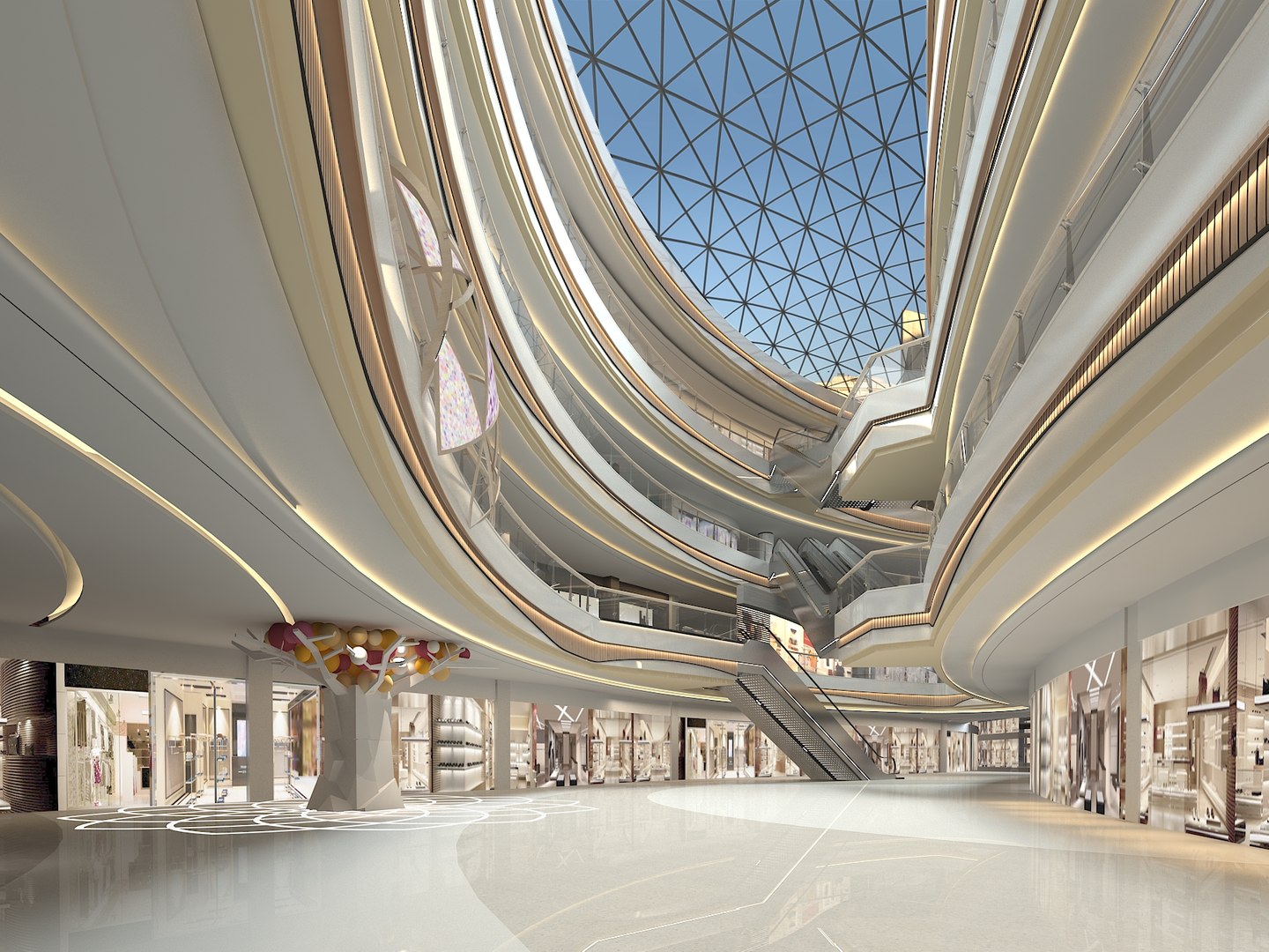 3D Shopping Mall 46 Model - TurboSquid 2210217