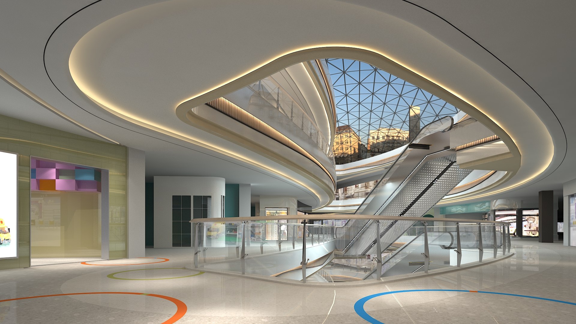 3D Shopping Mall 46 Model - TurboSquid 2210217