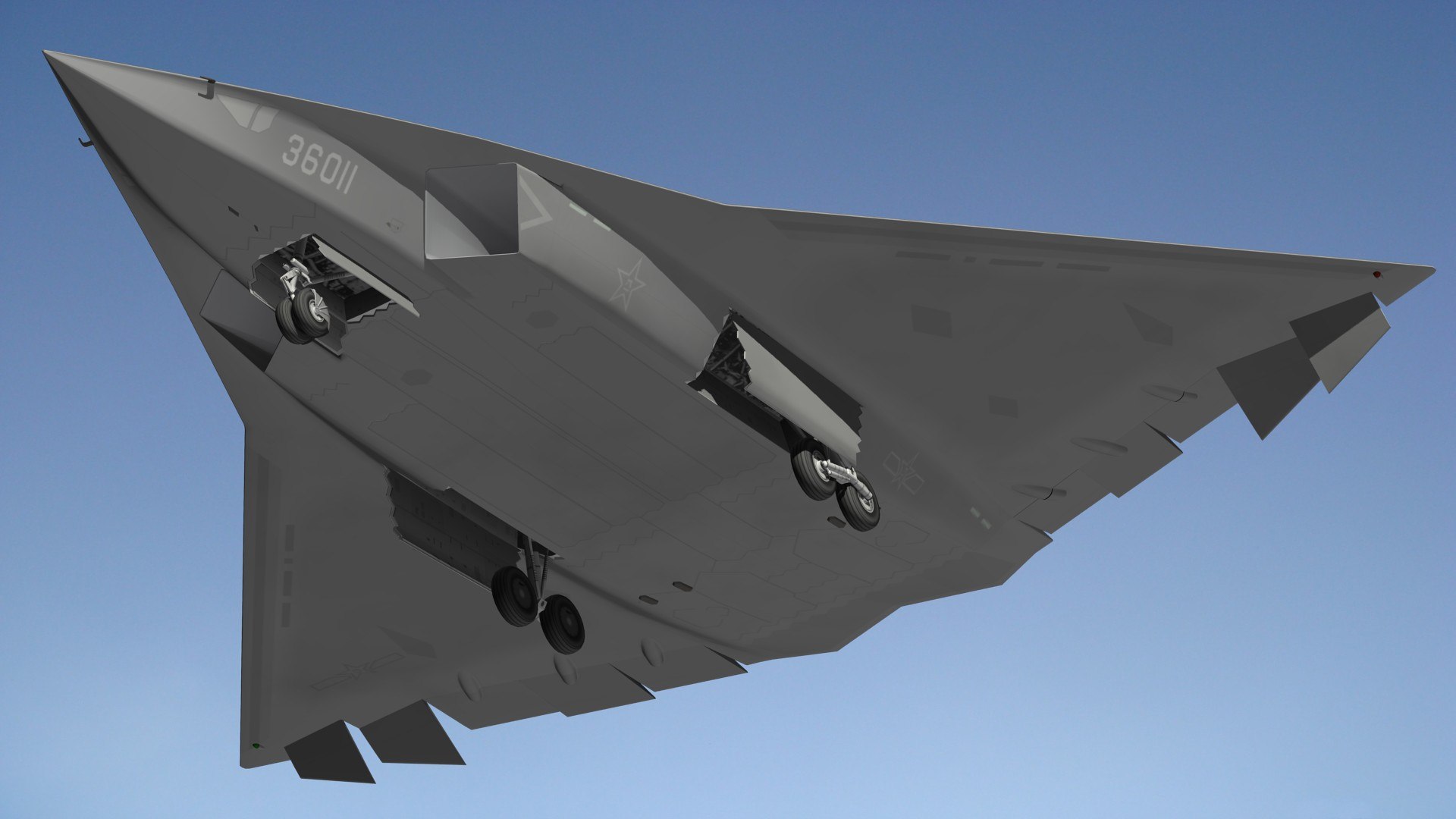 Chengdu J36 3D - TurboSquid 2339228