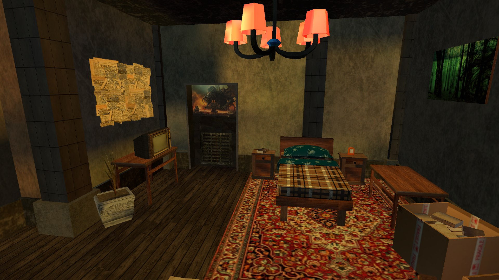 3D Model Scary House - TurboSquid 1967662