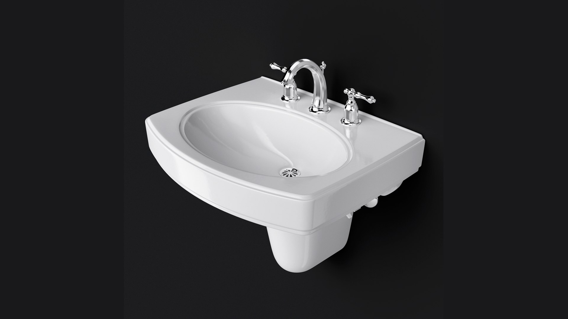 3D Pinoir Bathroom Sink - TurboSquid 1702429